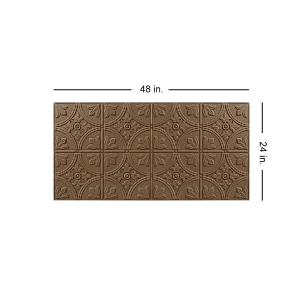 FromPlainToBeautifulInHours Boston 2ft. x 4ft. Glue-Up PVC Lite Ceiling ...