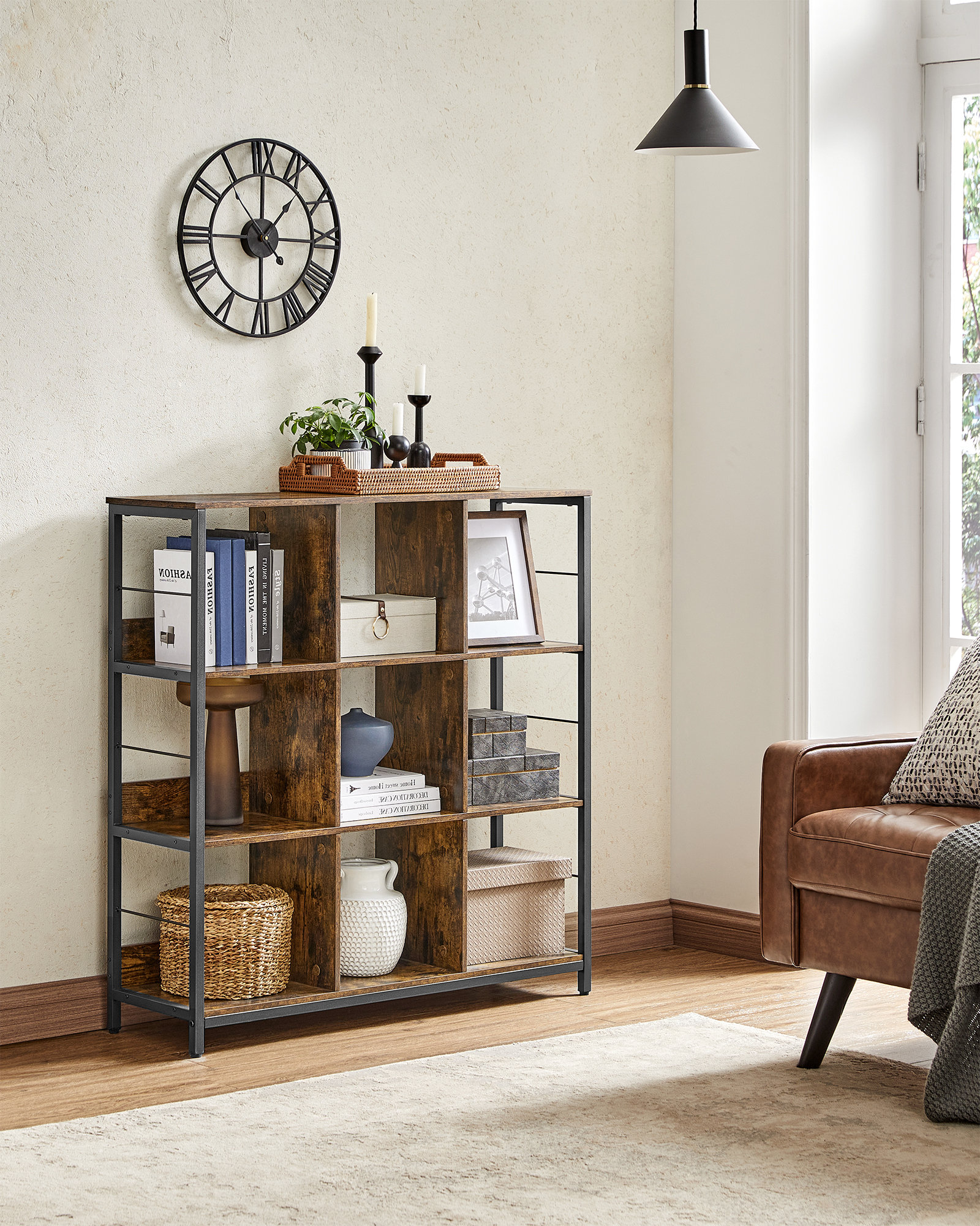 17 Stories 9 Cubes Storage Organizer Bookcase | Wayfair