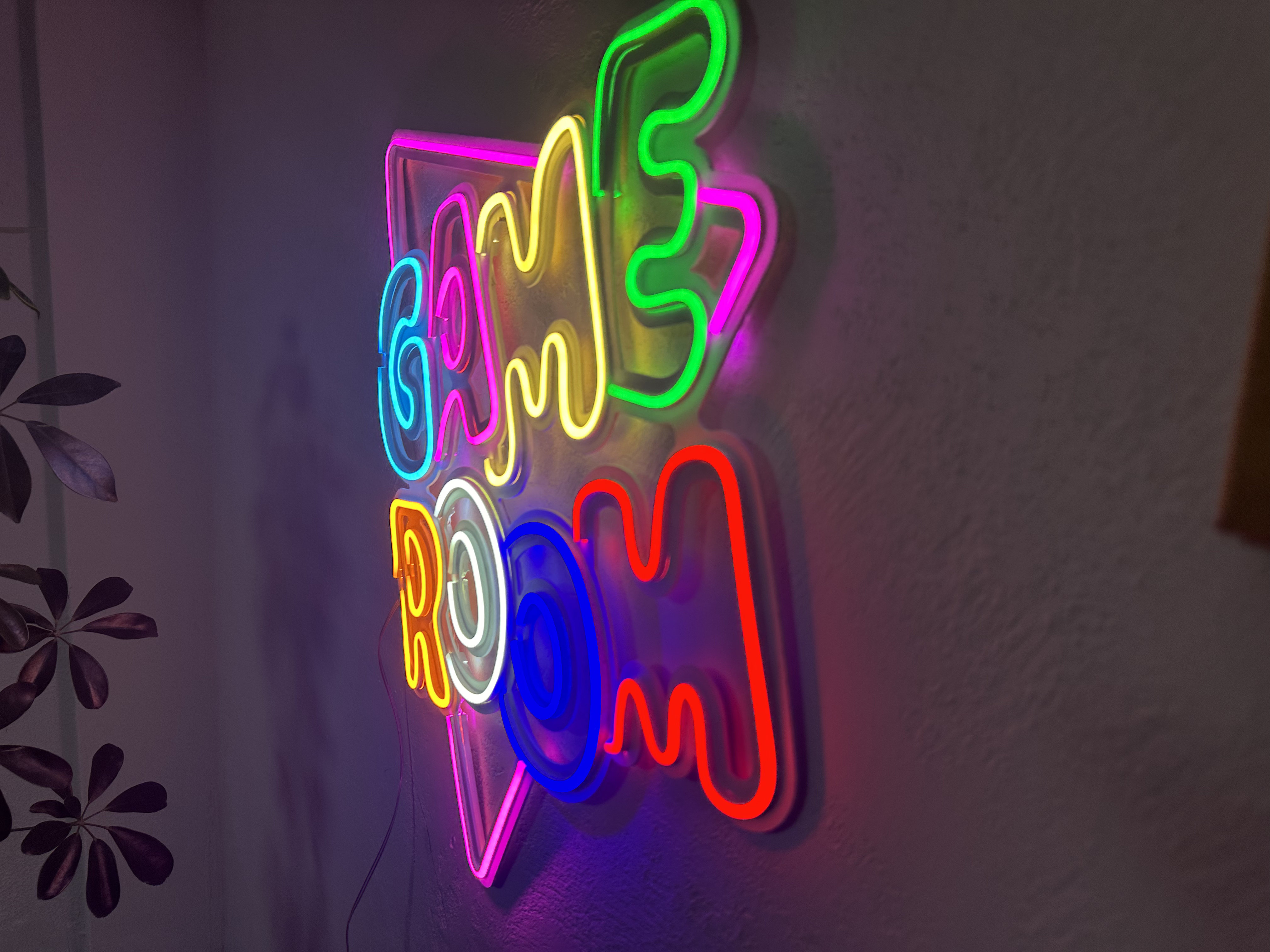 Trinx Game Room Metal Neon Sign, Neon Wall Decor, Game Room Neon Sign ...