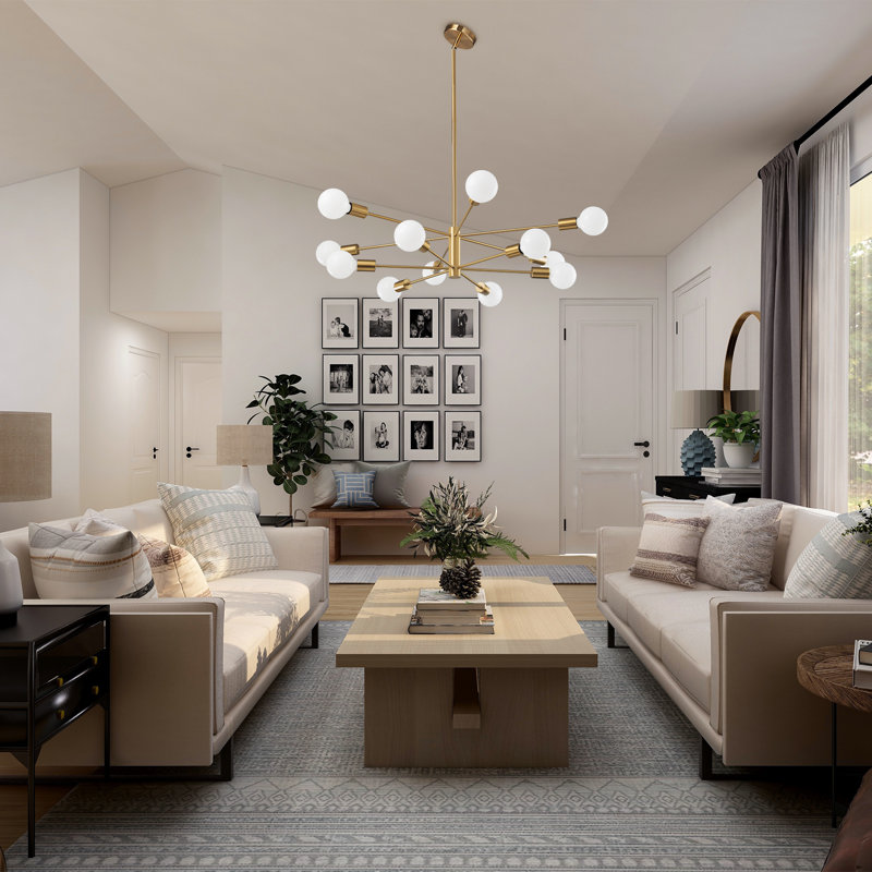 George Oliver Croner 12 - Light Dimmable Sputnik Modern Linear ...