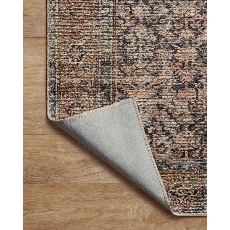 Amber Lewis x Loloi Billie Oriental Ink / Salmon Area Rug & Reviews ...
