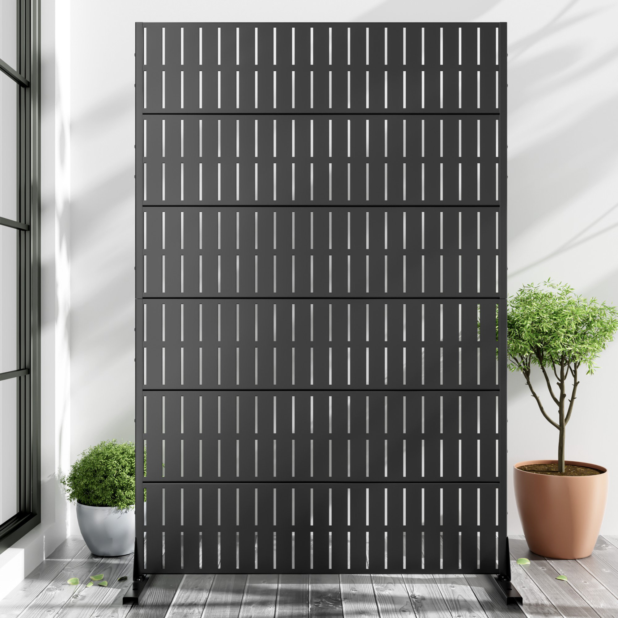 Dovelina Metal Privacy Screen Fence Panel & Reviews | Wayfair