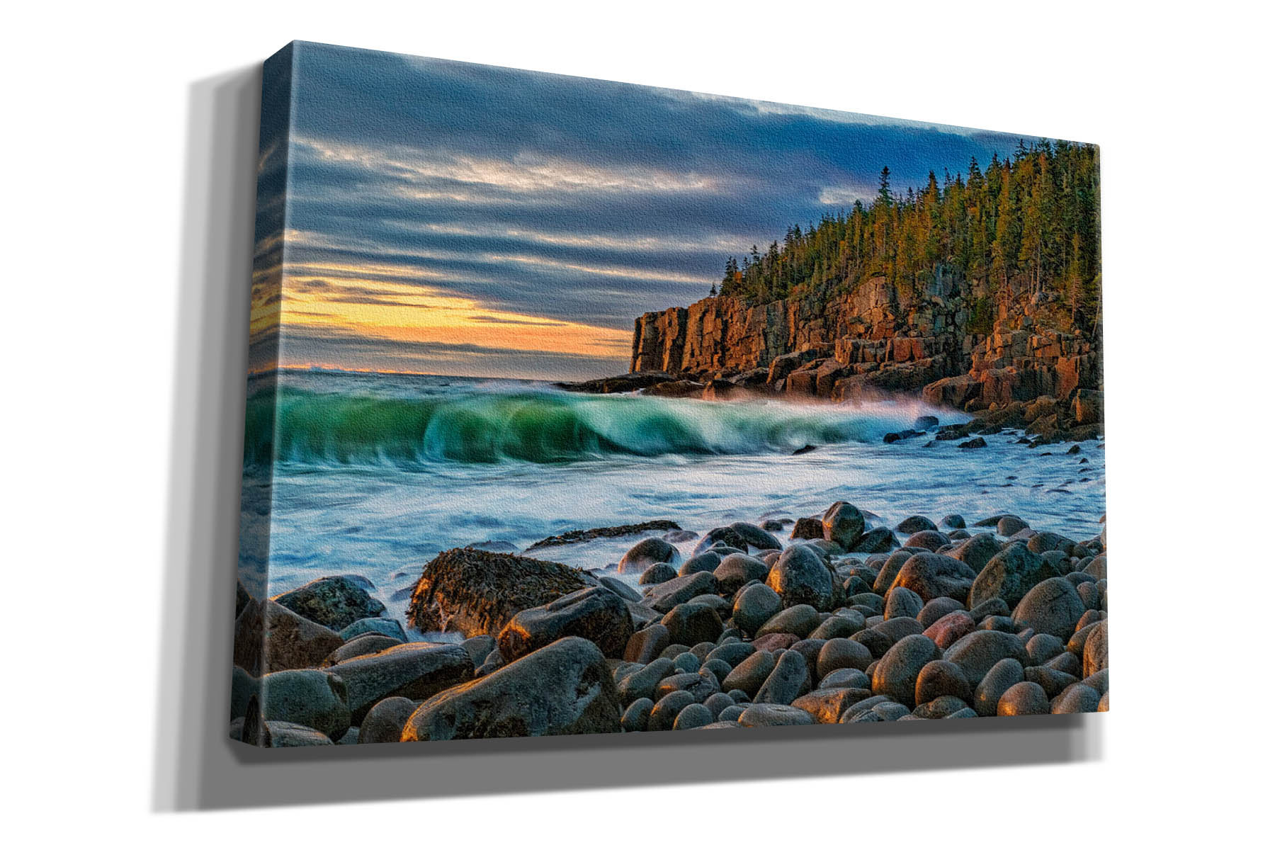 Highland Dunes 'Boulder Beach Dawn' by Rick Berk Canvas Wall Art | Wayfair