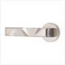 Metro Lane Modern Nova Euro Lock Door Handles in Satin Nickel Finish ...
