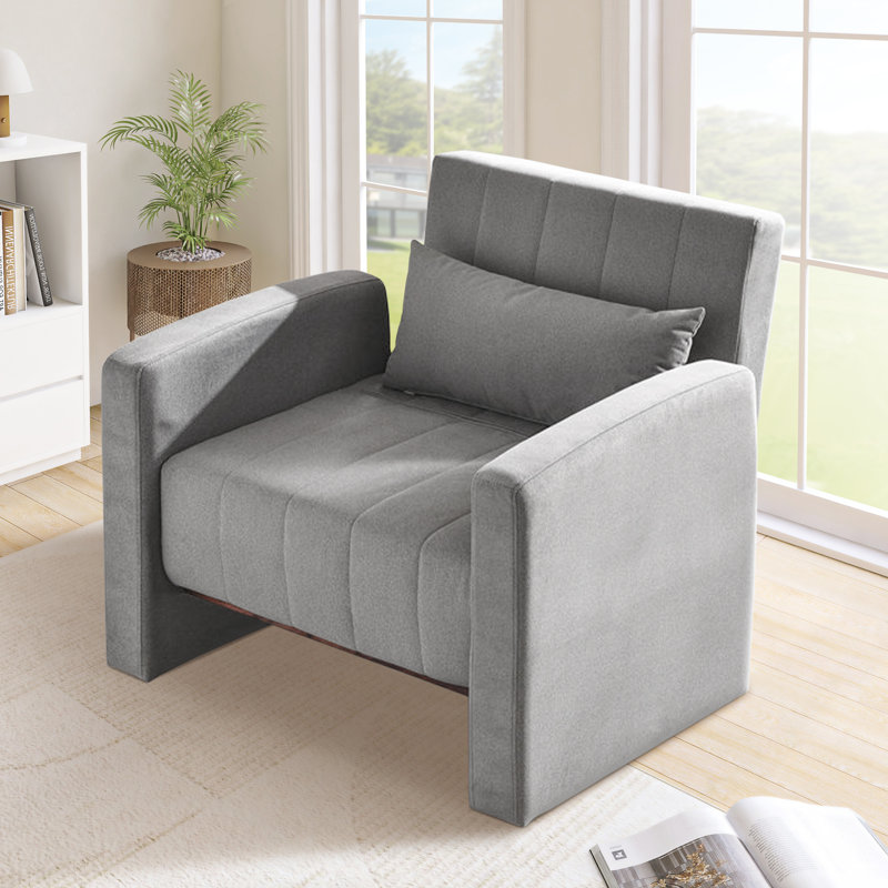 Latitude Run® Comfortable 3 In 1 Convertible Sleeper, Sofa Bed ...