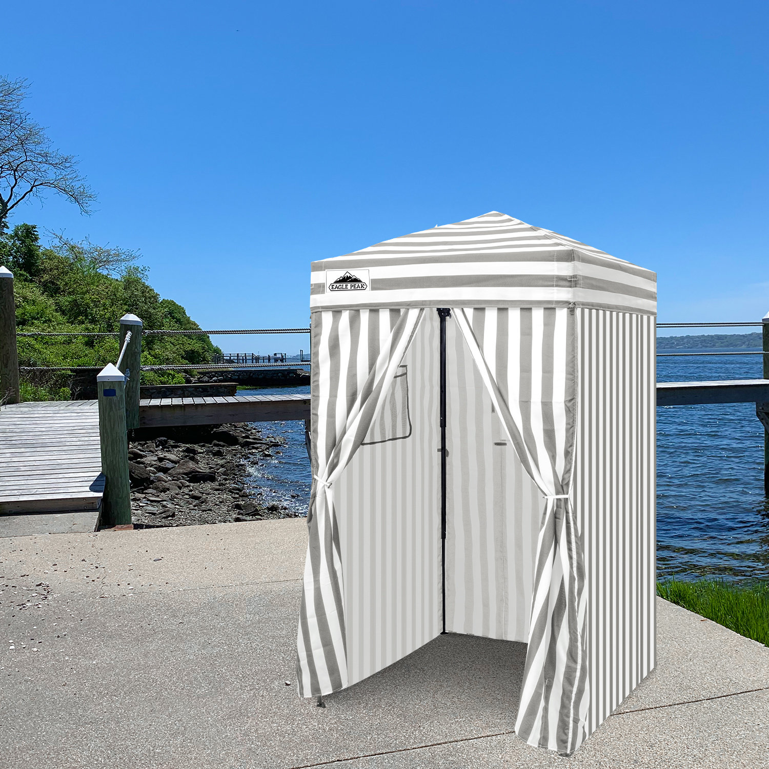 EAGLE PEAK Flex Ultra Compact 4 Ft. W x 4 Ft. Metal Pop-Up Canopy ...