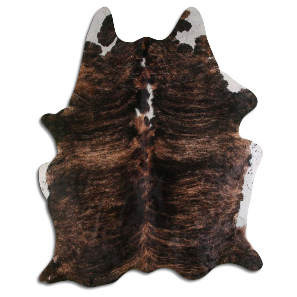 Foundry Select NATURAL HAIR ON Cowhide RUG EXOTIC WHITE BELLY BACKBONE ...