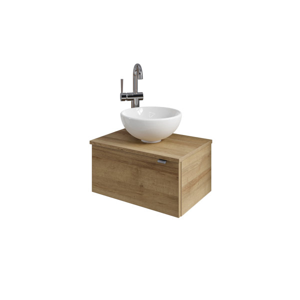 Pelipal Riviera Oak Crosswise 2 Pieces 505mm Vanity Unit Bathroom ...