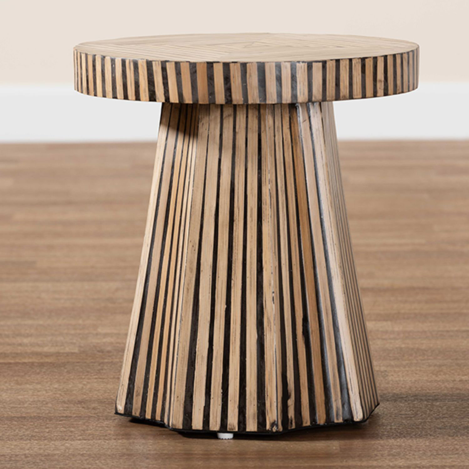 Dakota Fields Cheslea Natural Rayon from Bamboo Floor Shelf End Table ...