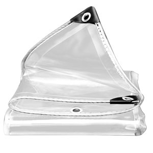 Arlmont & Co. Transparent Tarpaulin,Roofing Panels with Metal Grommets ...