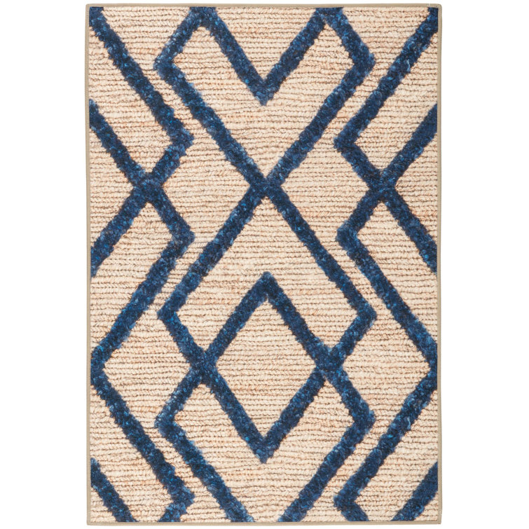 Dash and Albert Rugs Marco Navy Machine Washable Rug | Wayfair
