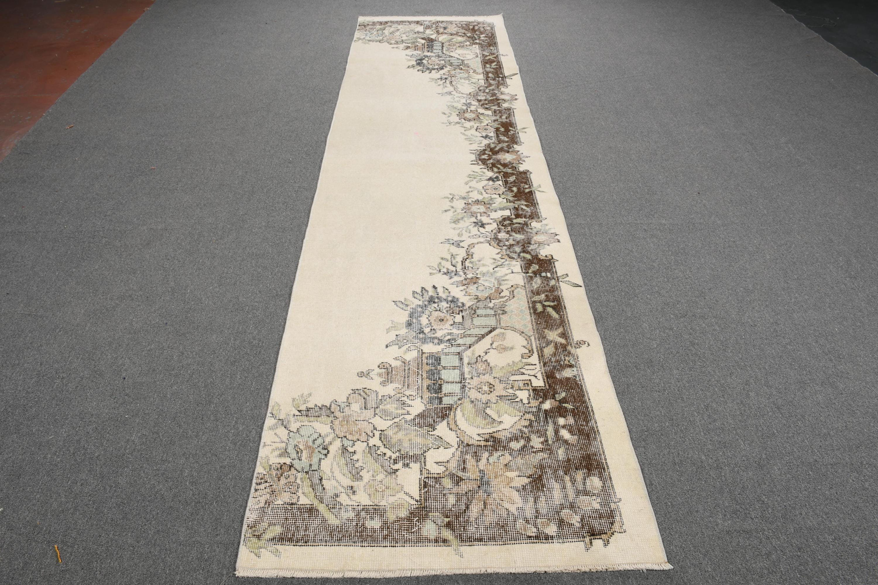 Bungalow Rose Beige Floral Turkish Runner Rug with Brown Accents for ...