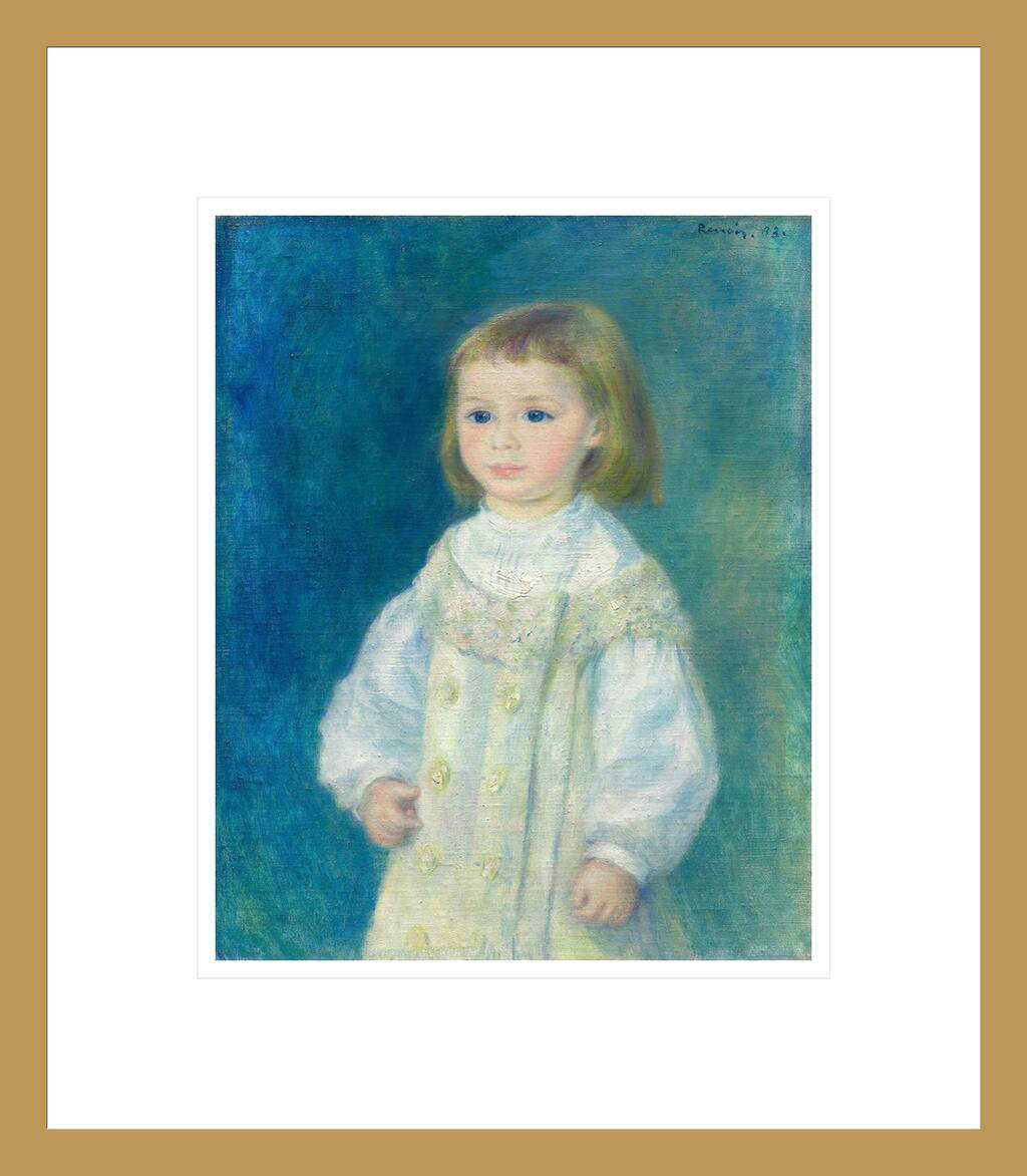 1000Museums Lucie Berard (Child in White)Pierre-Auguste Renoir -Framed ...