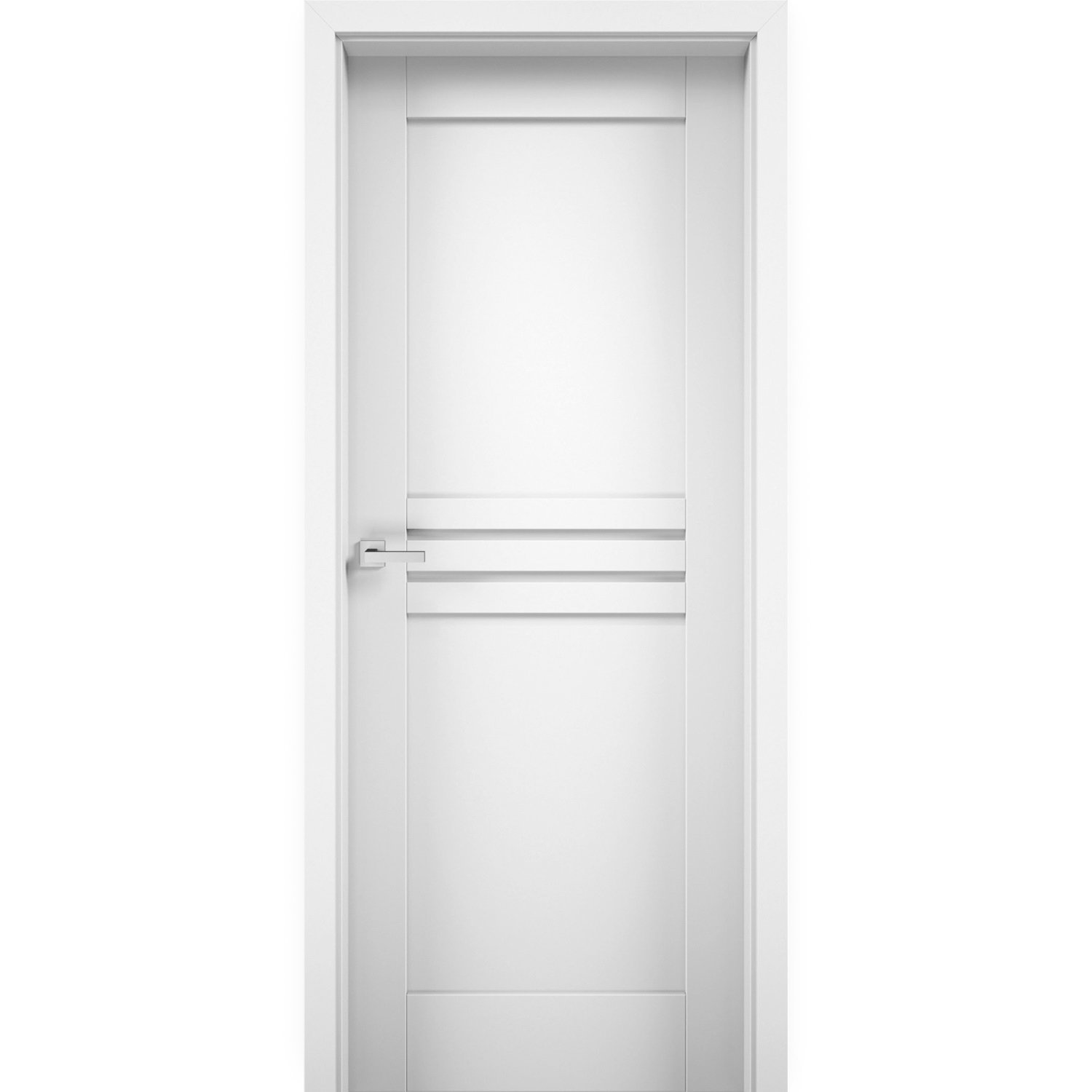 VDomDoors Mela Paneled Manufactured Wood Solid Standard White Door ...