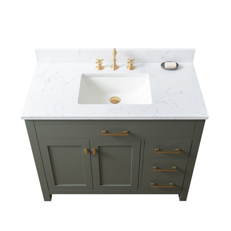 Sterling Rivers Jasper 42'' Single Bathroom Vanity with Vanity Top ...