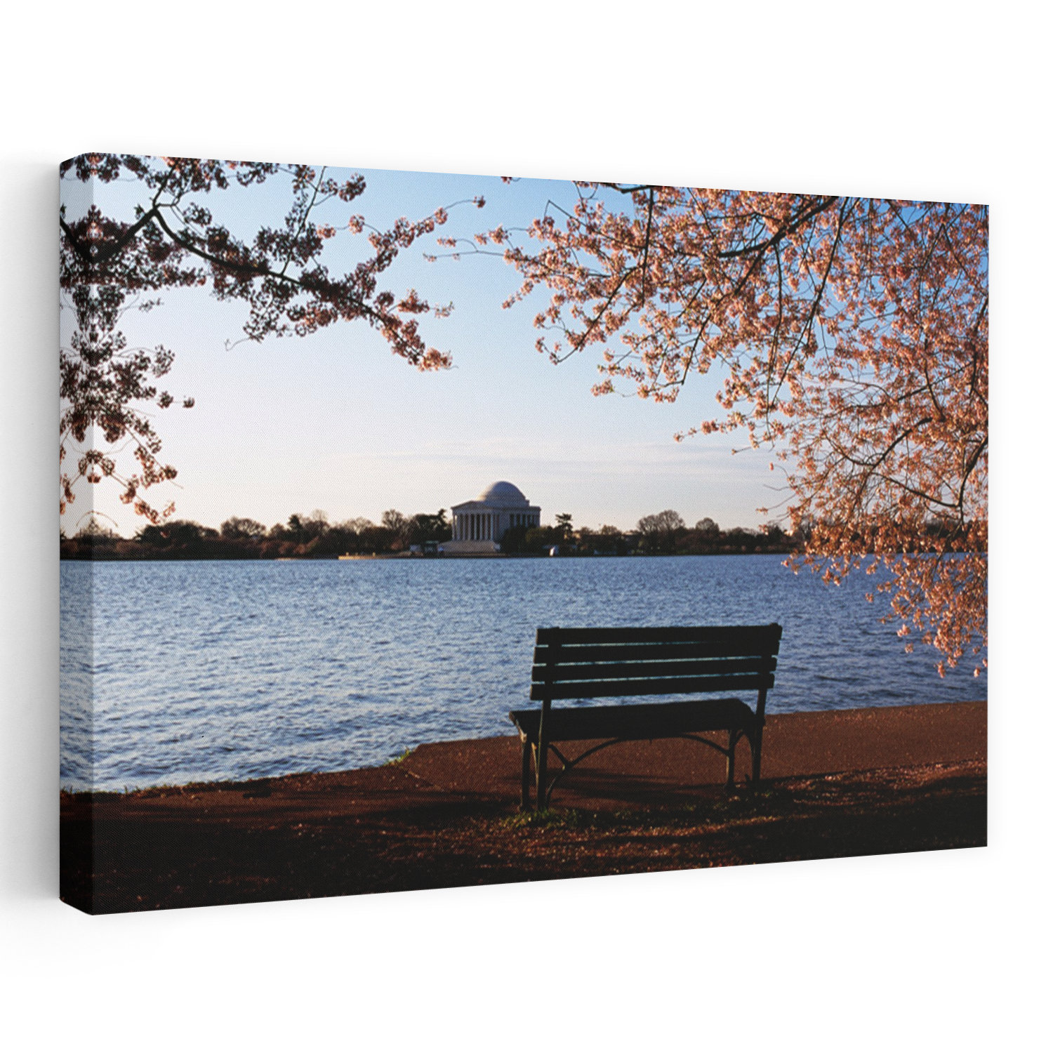 Latitude Run® Park Bench With A Memorial In The Background Jefferson ...