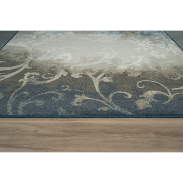 Milliken Drayton Fredonia Waterline Floral Damask Area Rug | Wayfair