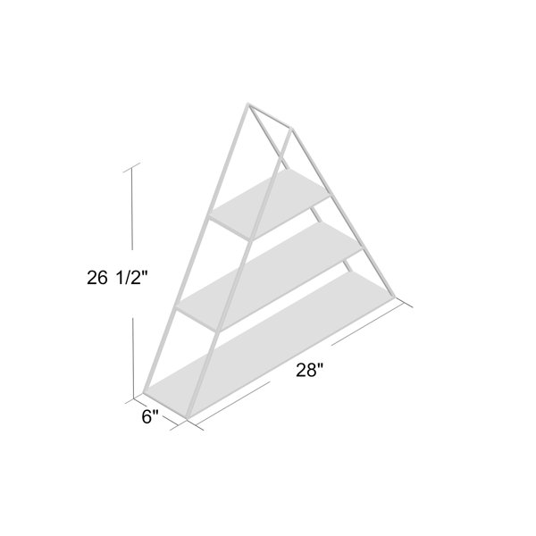 Mercury Row® Loewen 3 Piece Triangle Accent Shelf & Reviews | Wayfair