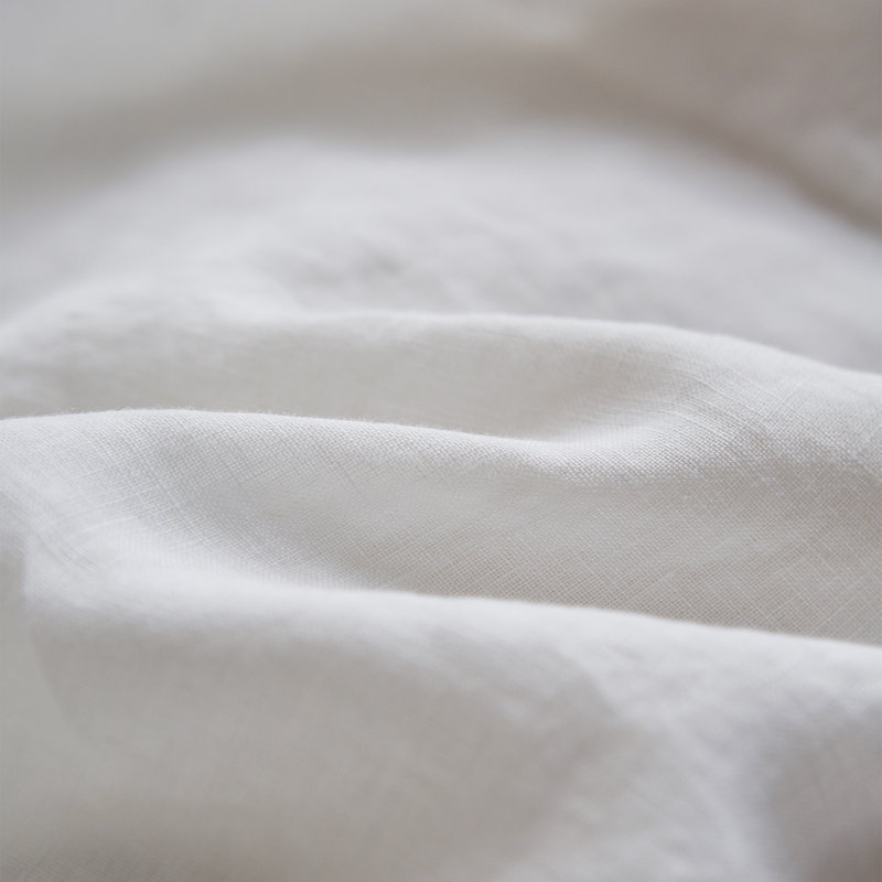 BISELINA Linen Ruffled Duvet Cover Set & Reviews | Wayfair