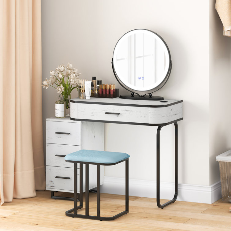 Metro Lane Briceton Dressing Table with Mirror | Wayfair.co.uk