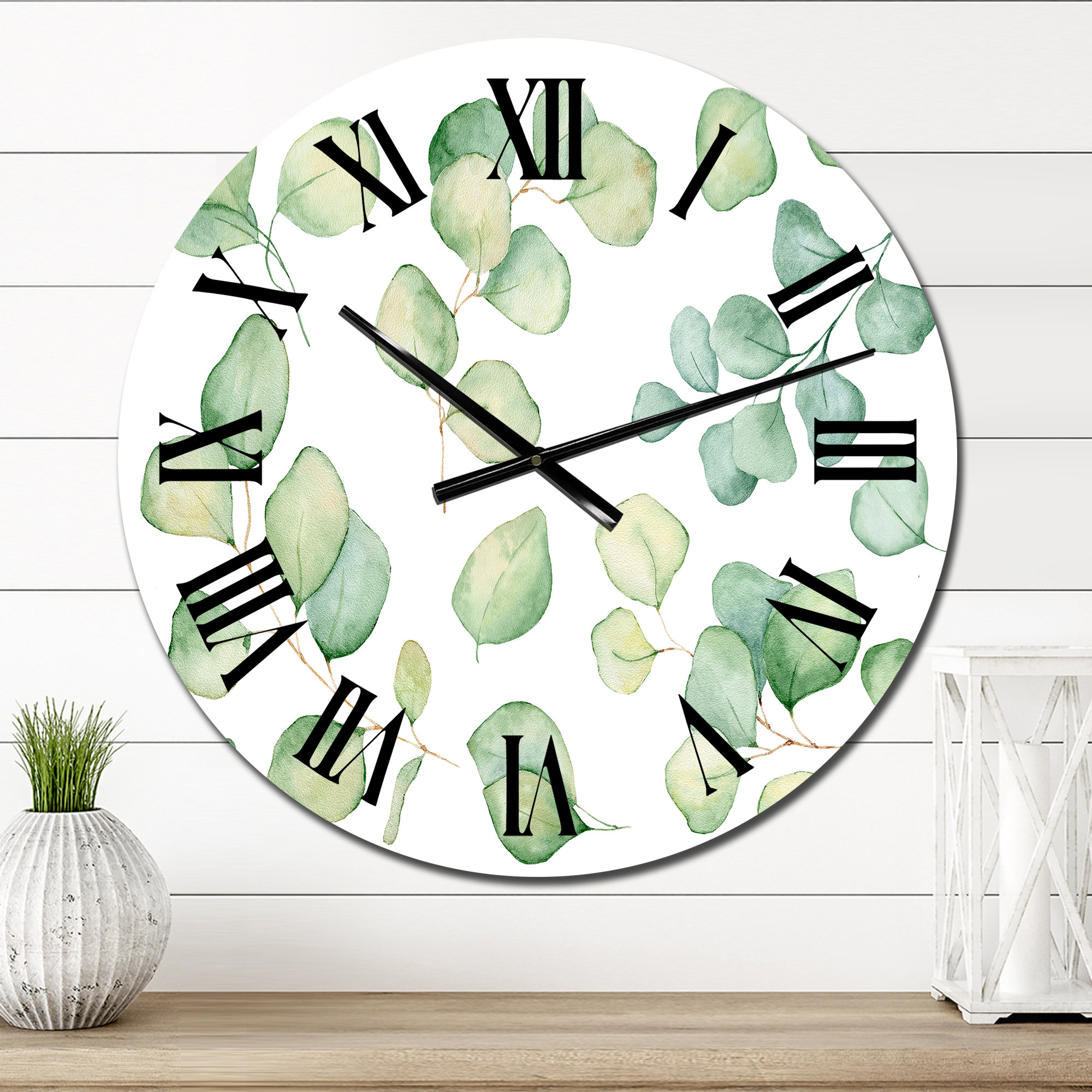 East Urban Home Eucalyptus Leaves Illustration Isolated on White I ...