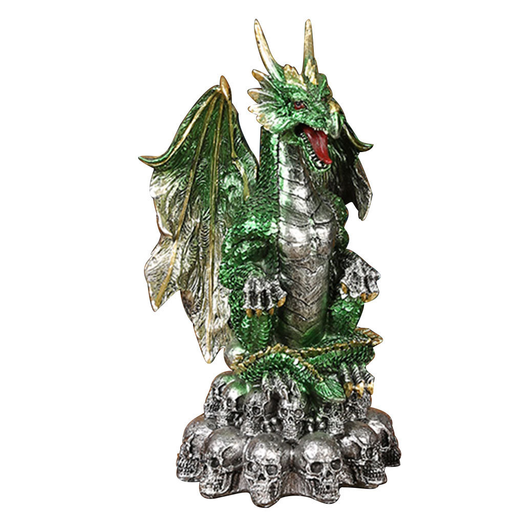 The Holiday Aisle® Horror Dragon Figurine Tabletop Decor Collectible ...