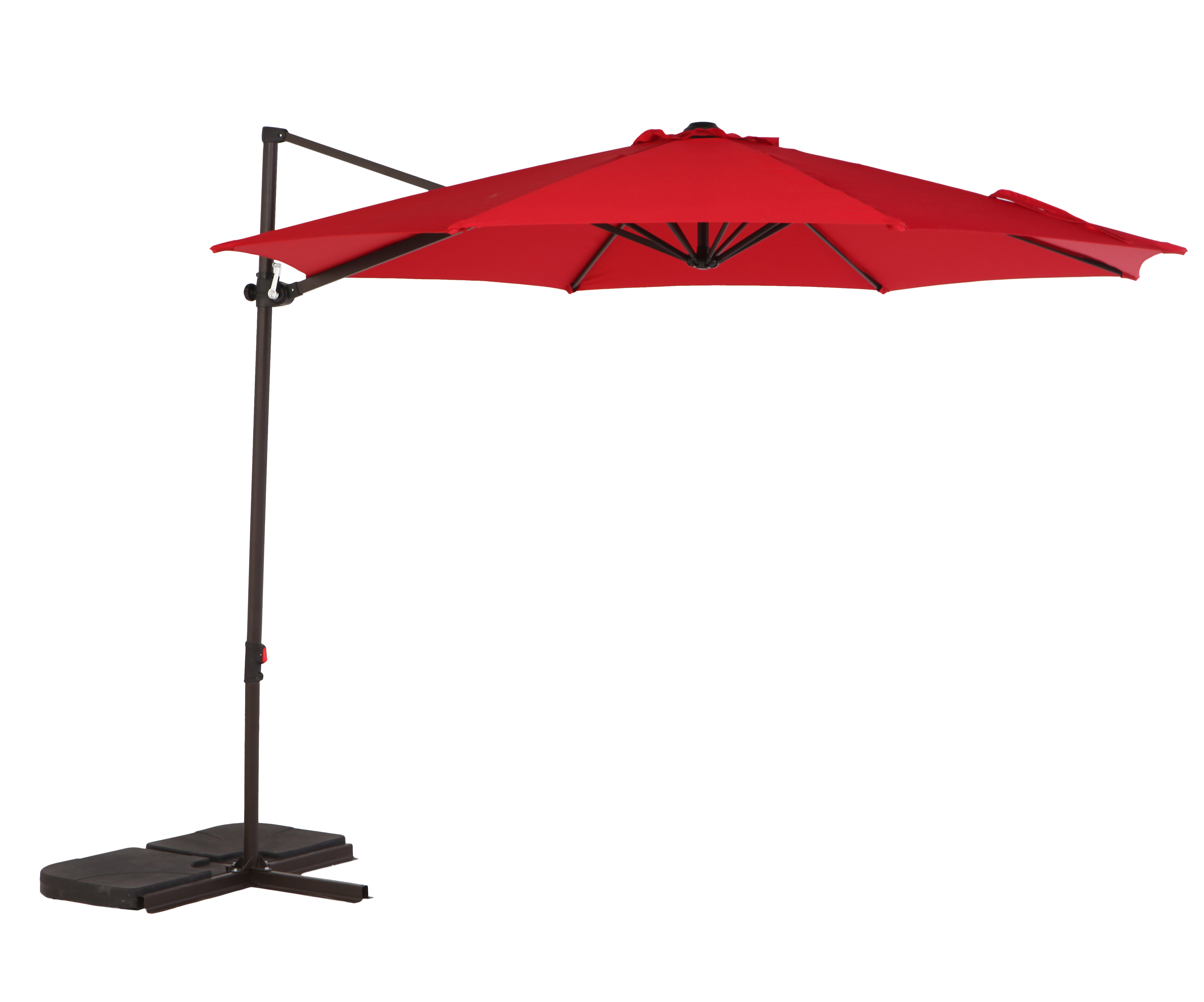 Upland 10FT Patio Roman Umbrelle, 360° Rotation With Cross Base | Wayfair