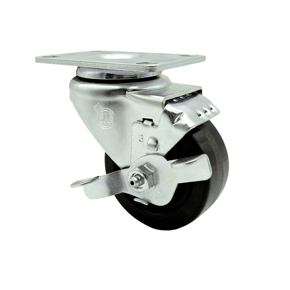 Service Caster Phenolic Caster with Brake | Wayfair
