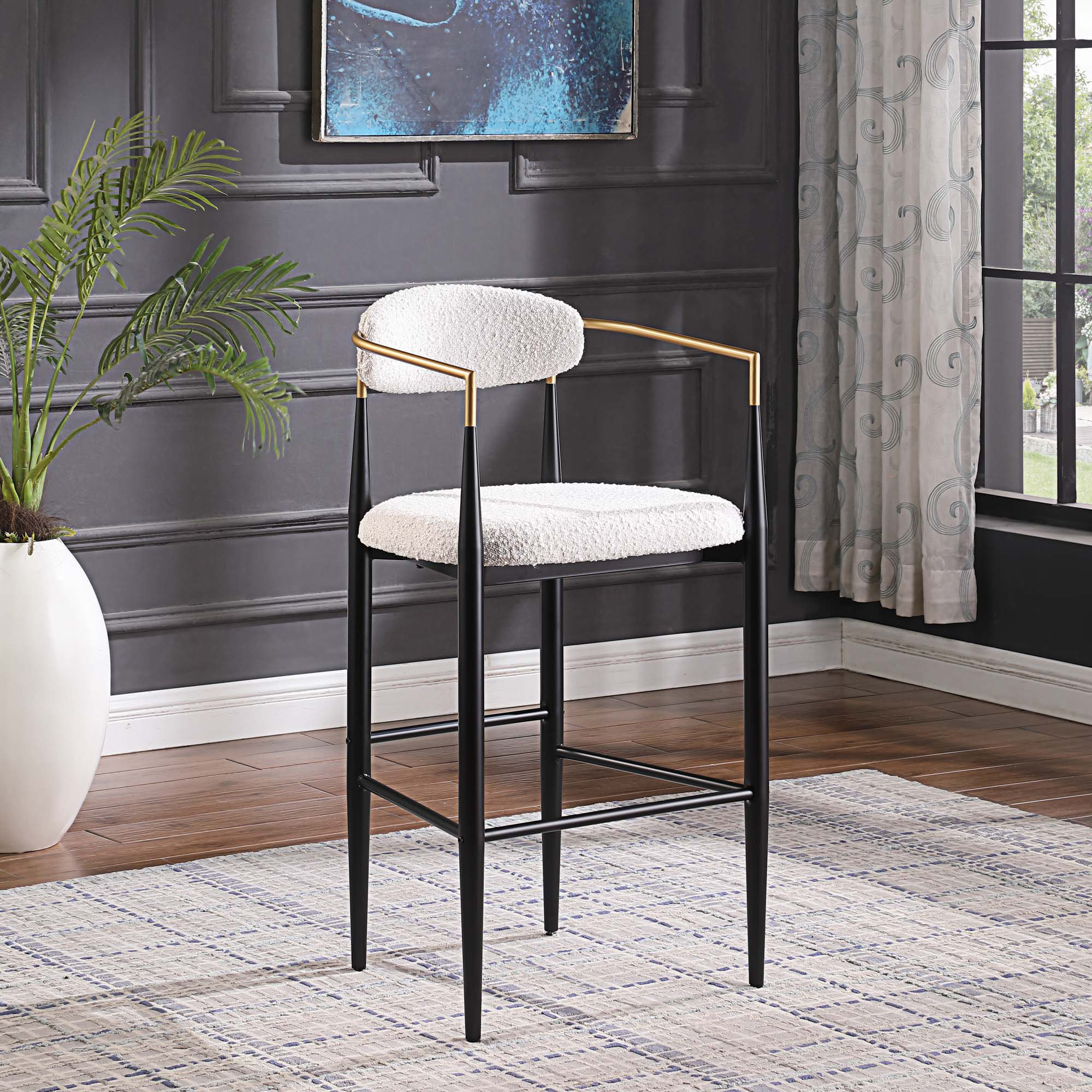 Hokku Designs Ludgero 25'' Short Counter Stool | Wayfair