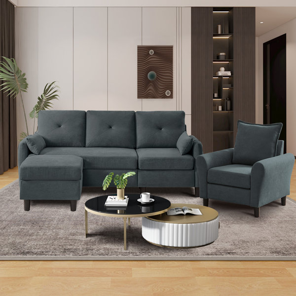 3 Piece Living Room Sets You'll Love | Wayfair