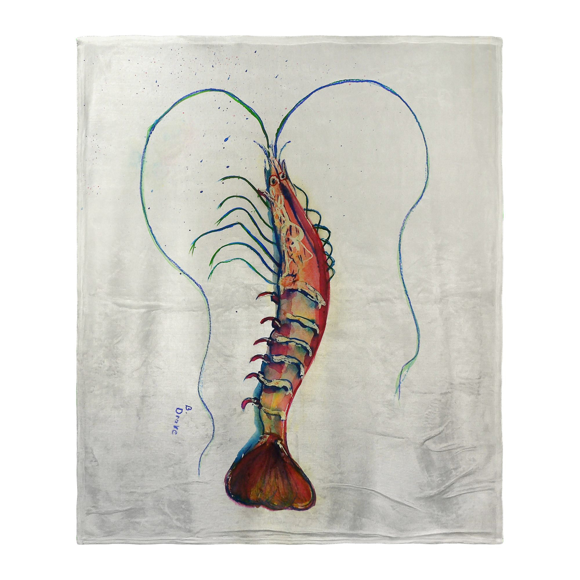 Betsy Drake Interiors Betsy's Shrimp Silk-Touch Throw | Wayfair