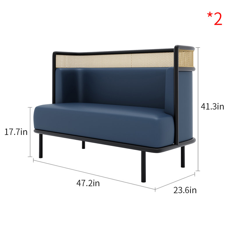 Visual card holder Modern Leisure Restaurant Upholstered Benches. Faux ...