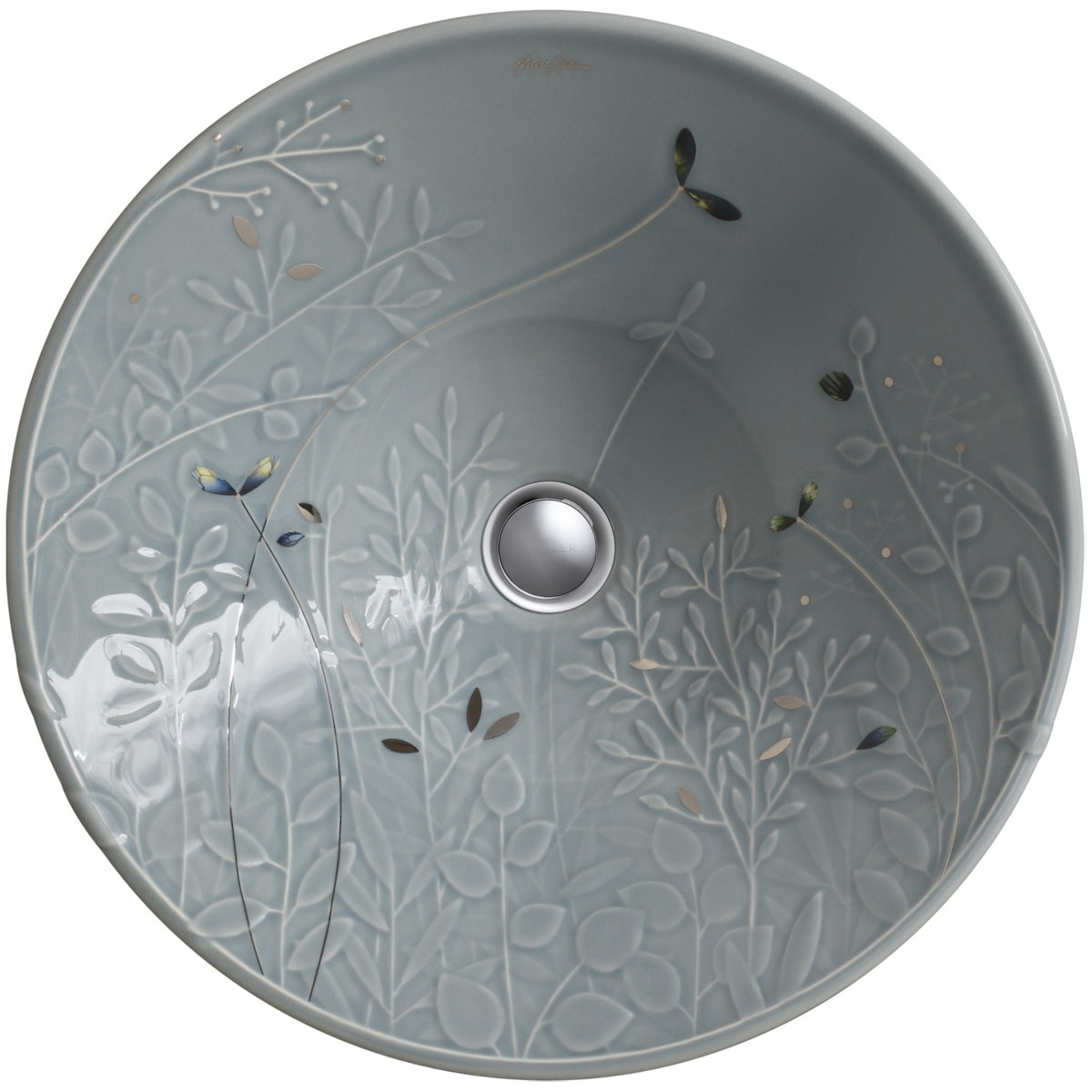 Kohler Gilded Meadow™ Ceramic Circular Vessel Bathroom Sink | Perigold