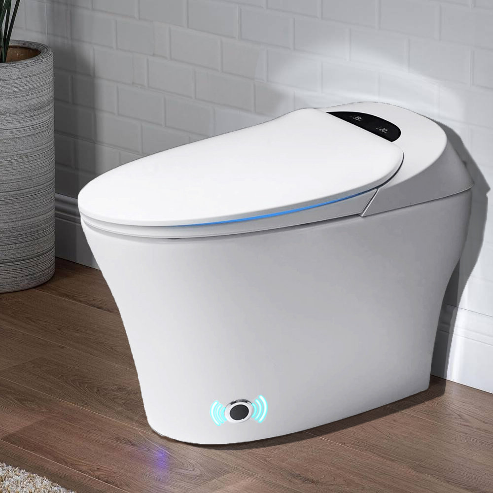FANGFLOWER Smart Bidet Toilet, Elongated Comfort Height Bidet Toilet ...
