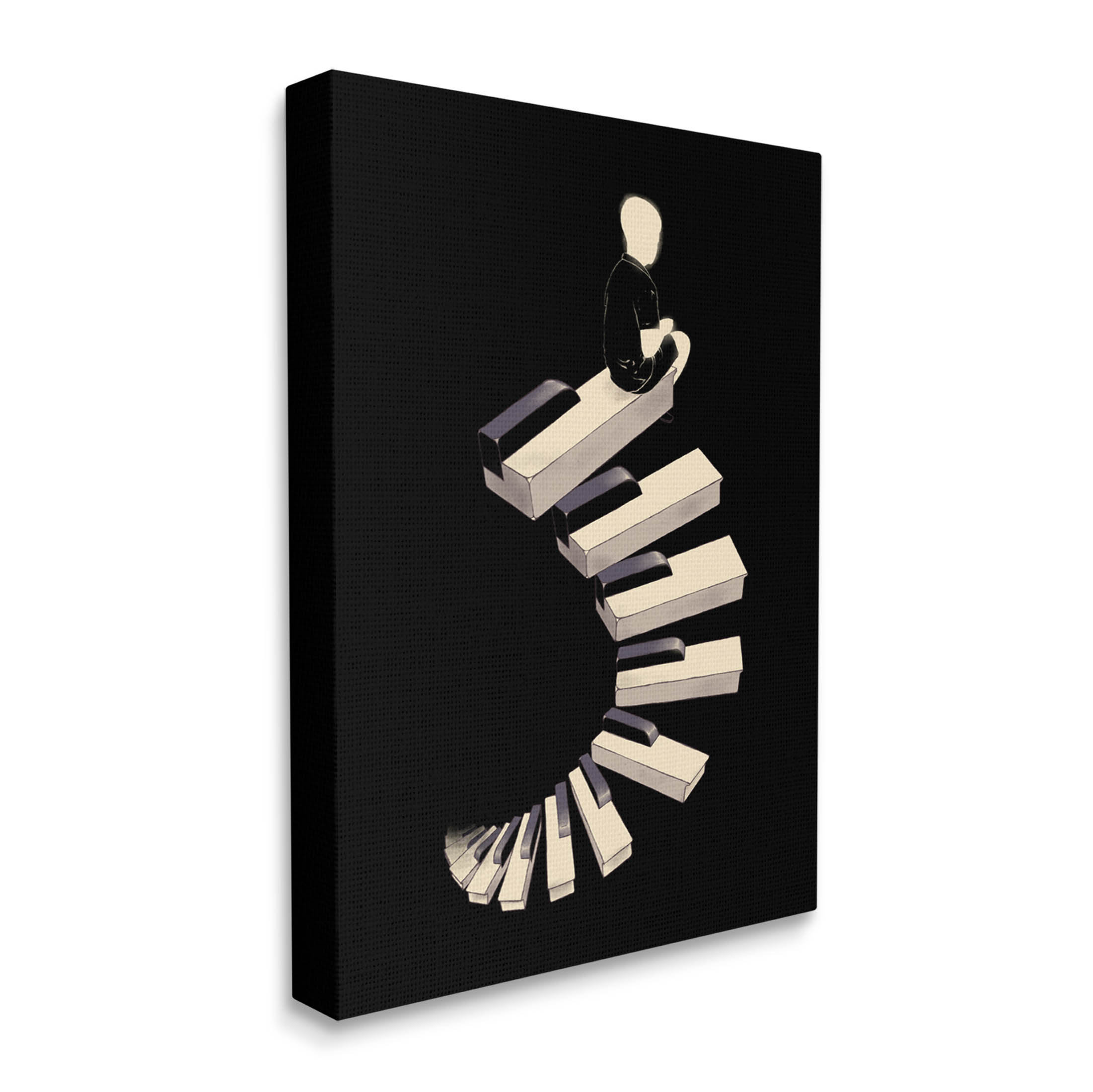 Stupell Industries Surreal Piano Keys Spiral by Matheus Lopes Castro ...