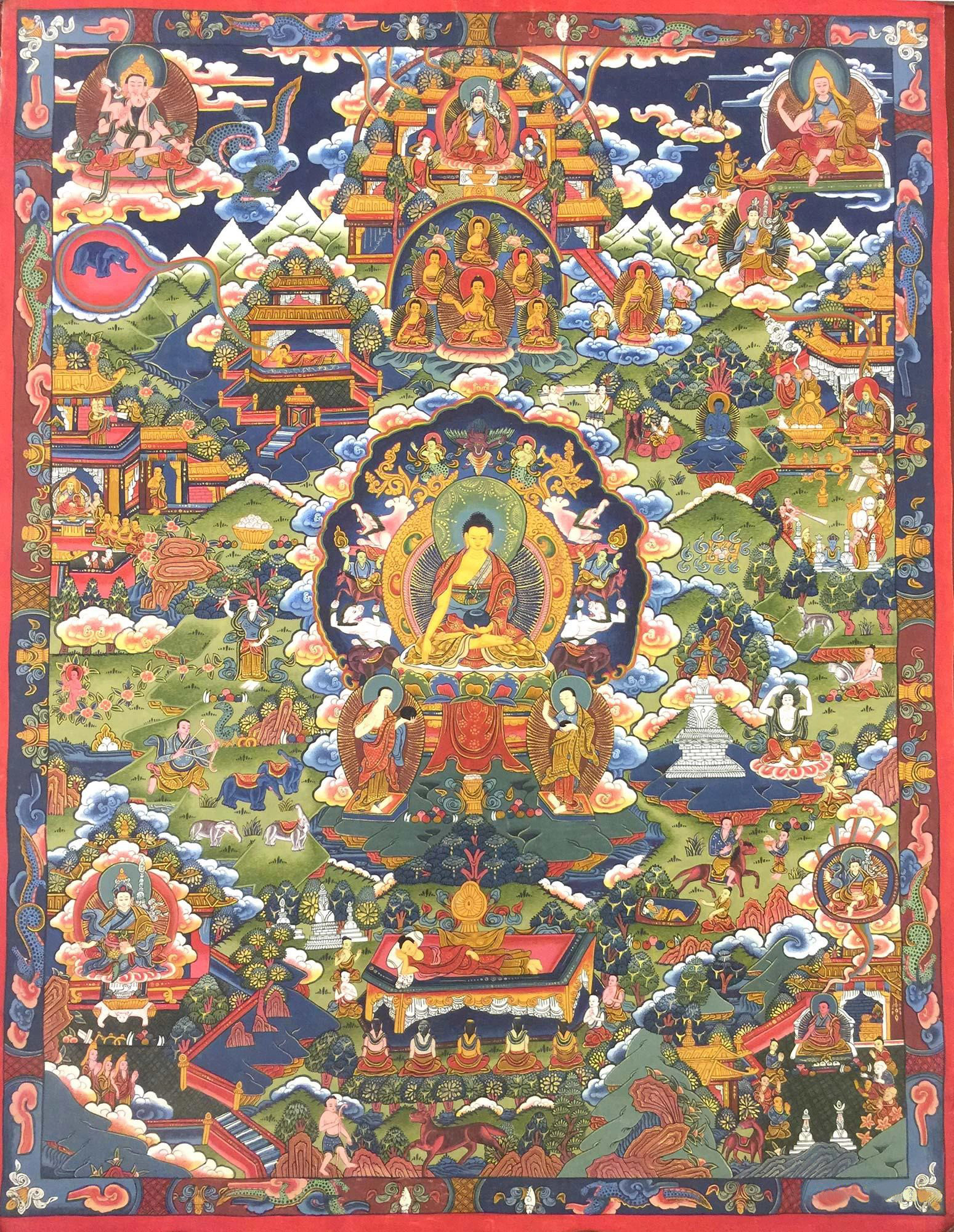 Exotic India Siddhartha Gautama Buddha's Biography Depicted ...