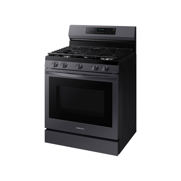 Samsung 6.0 cu. ft. Smart Freestanding Gas Range with No-Preheat Air ...