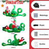 The Holiday Aisle® 12FT Christmas Inflatables Green Octopus With Santa ...