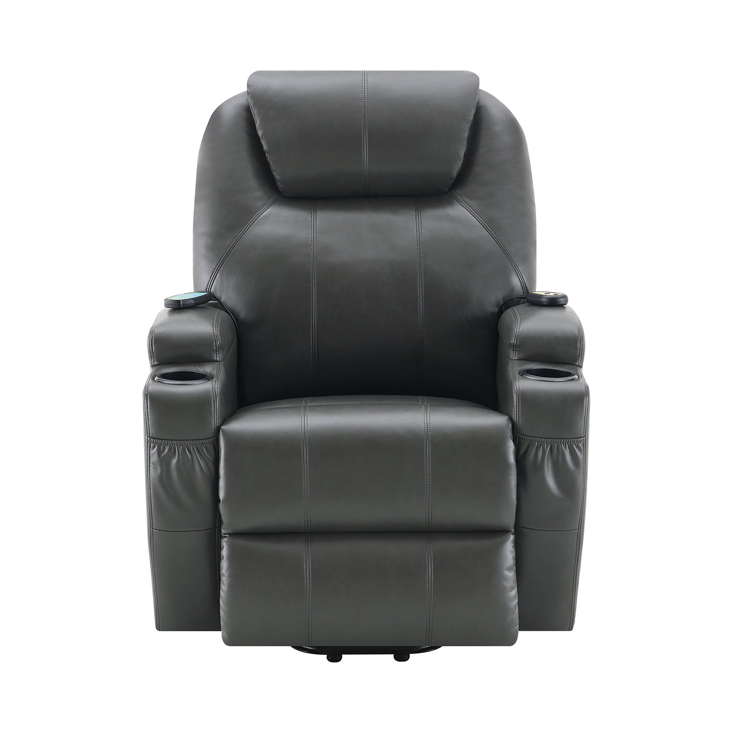 Red Barrel Studio® Faux Leather Power Lift Recliner Chair With Massage ...