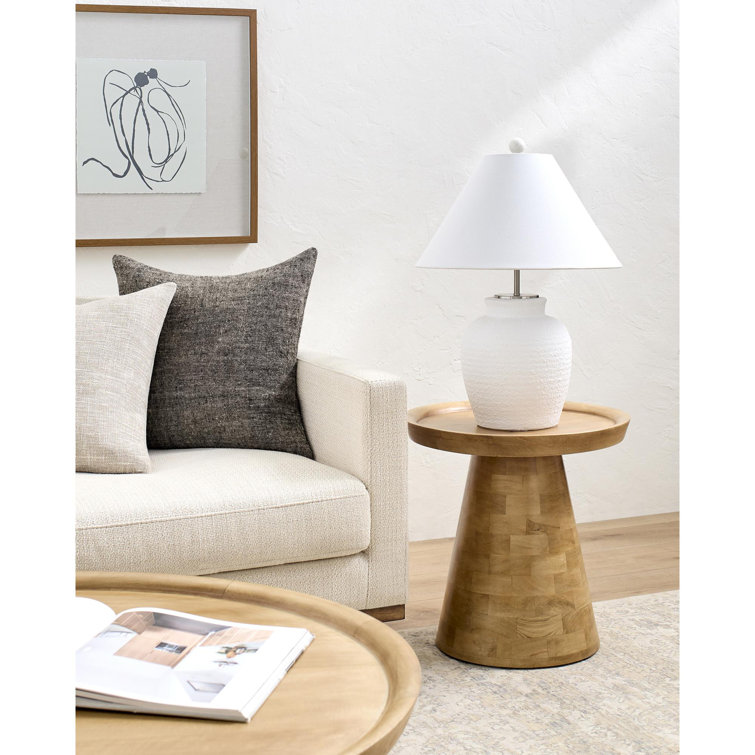 Birch Lane Leith Solid Wood Block End Table - Wayfair Canada
