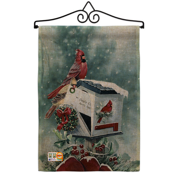 Breeze Decor « christmas cardinals », impression en polyester de 2 ...