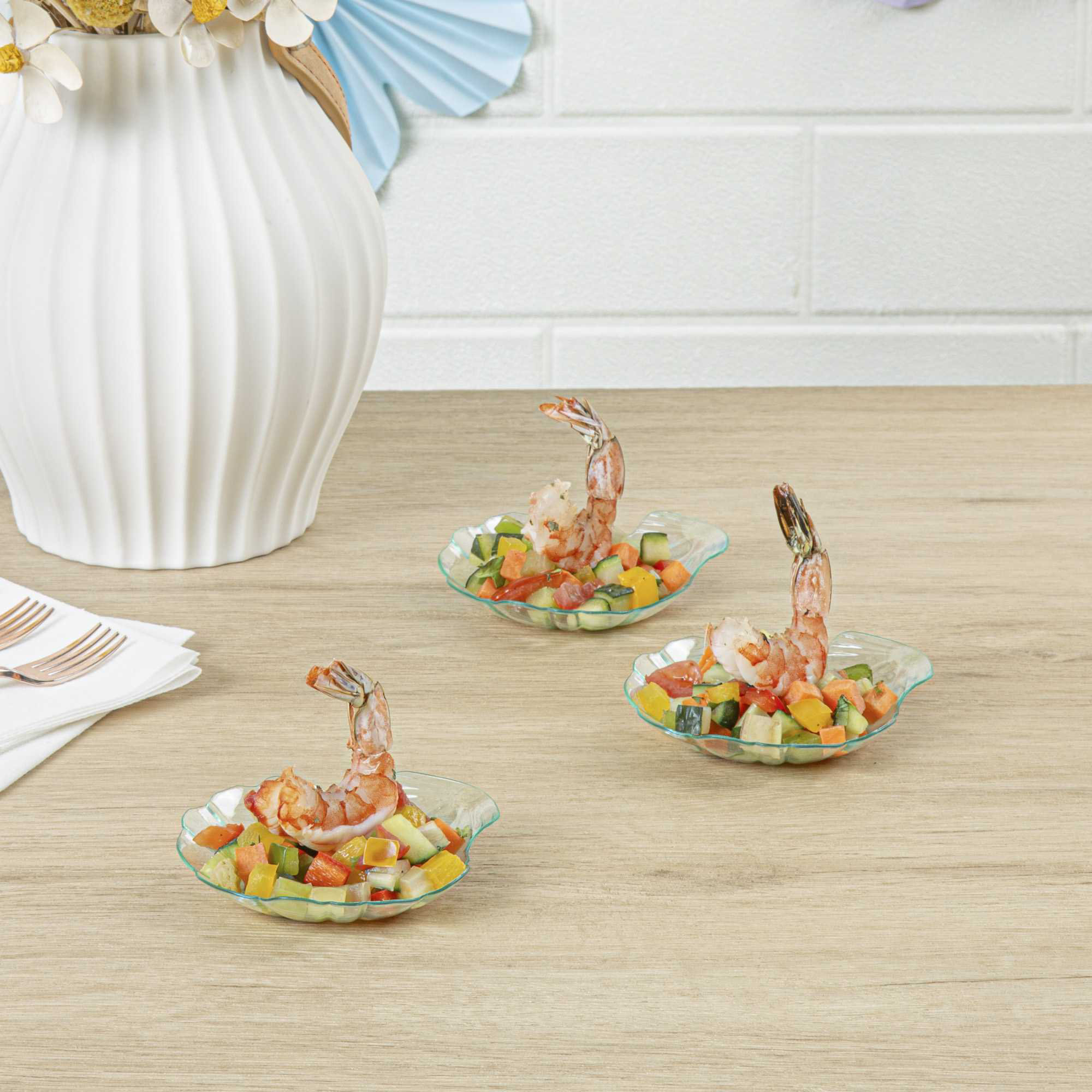 Restaurantware Amuse Bouche Shell Plate (100 Count) | Wayfair