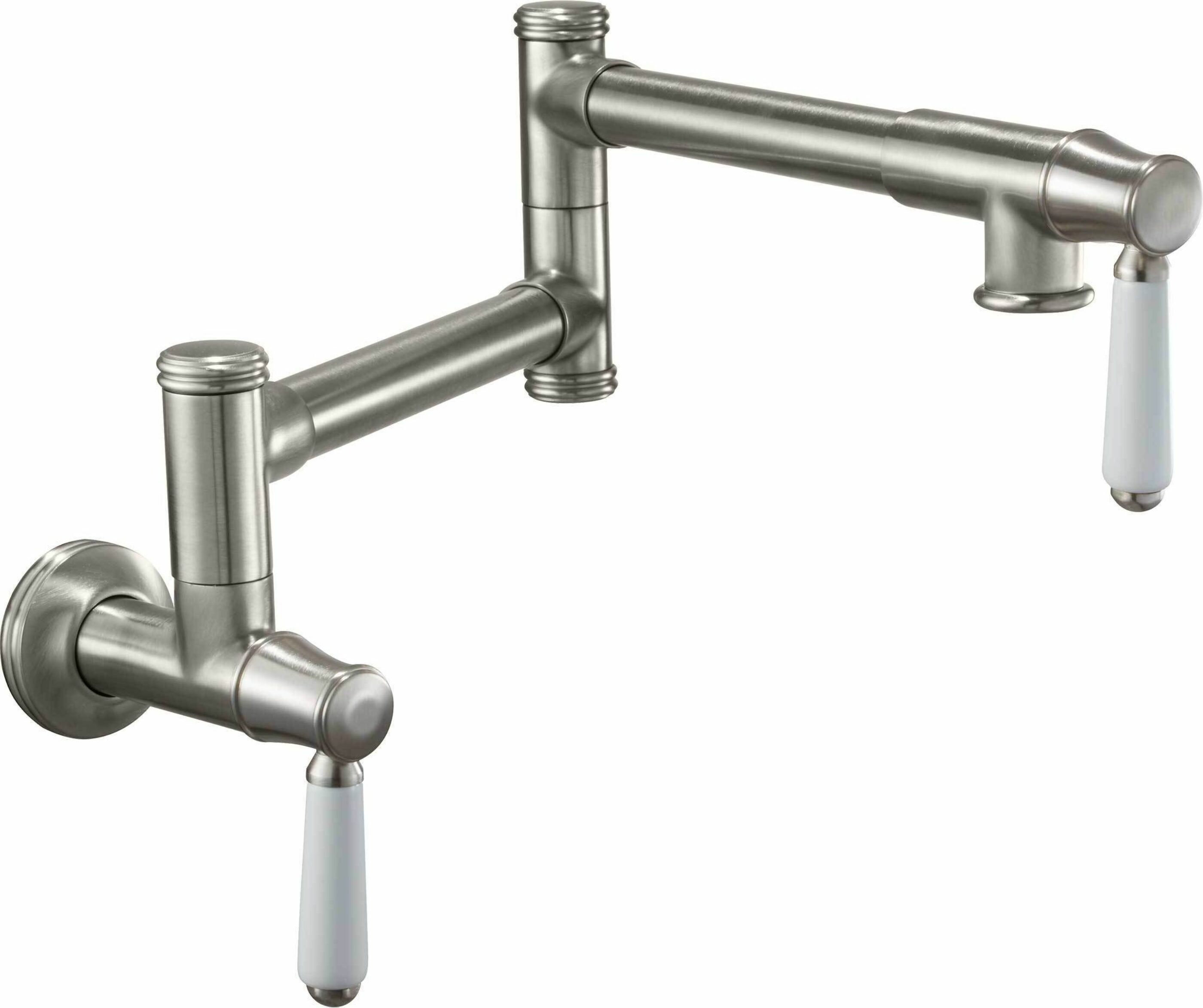 California Faucets Davoli Pot Filler - Dual Handle Wall Mount ...