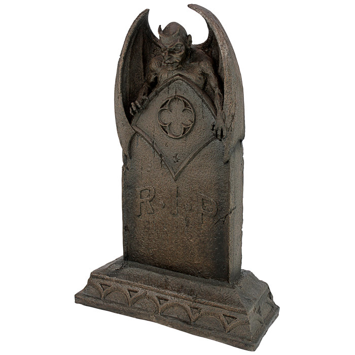 Design Toscano The Vampire Demon Tombstone Statue & Reviews | Wayfair