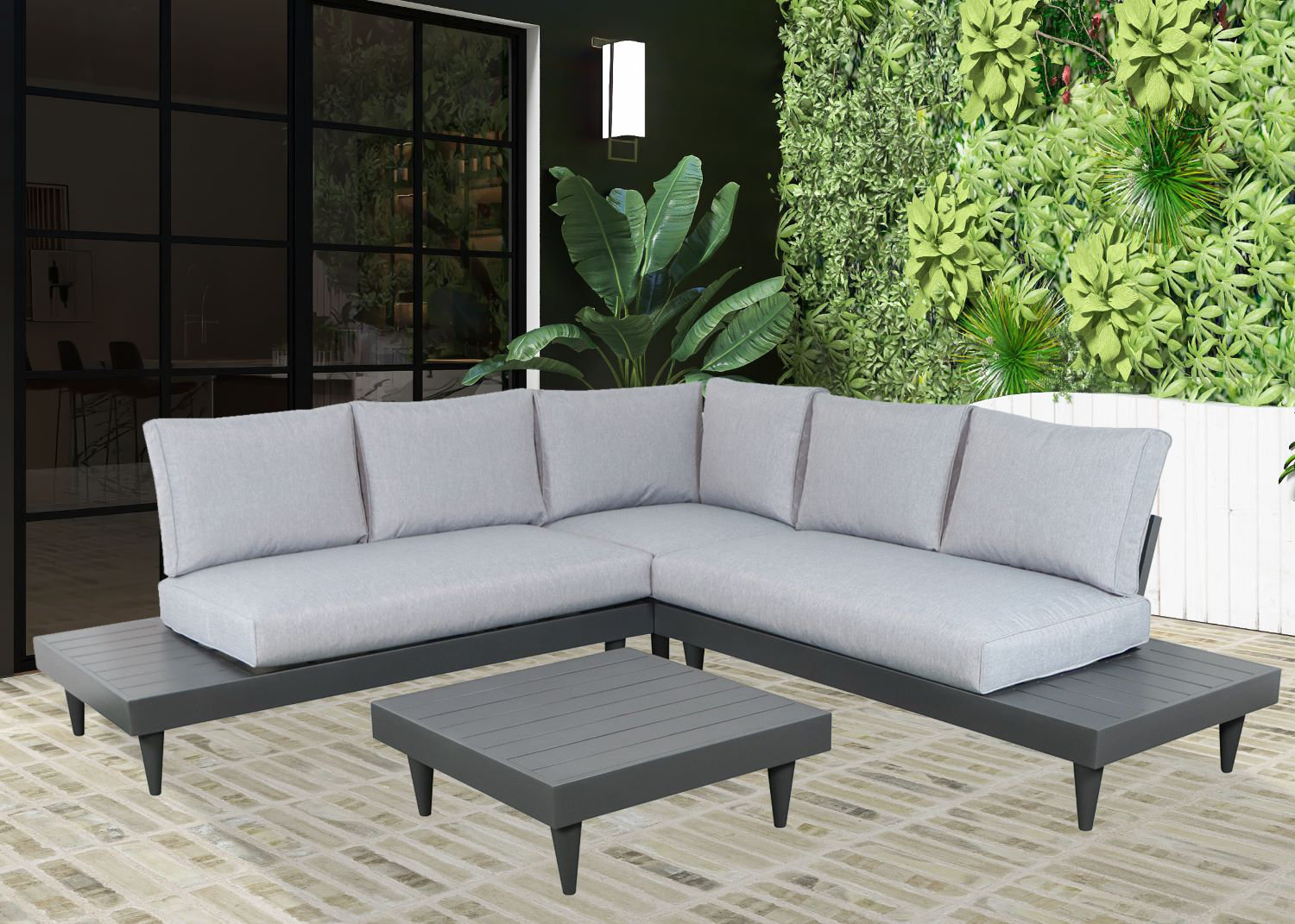 Latitude Run® Elese Fully Assembled 4 - Person Outdoor Seating Group ...