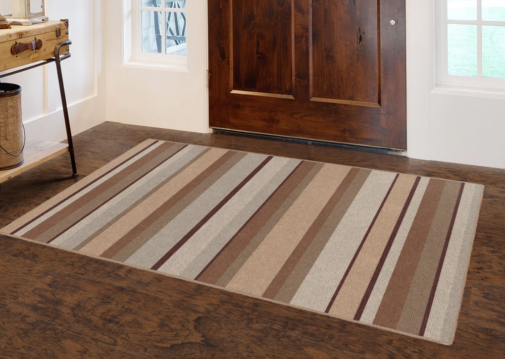 Winston Porter Archie Striped Tan Area Rug & Reviews - Wayfair Canada