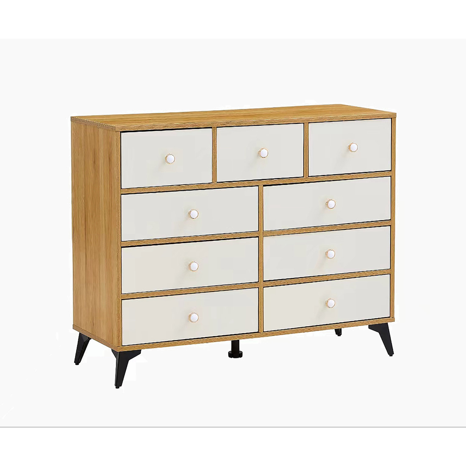 DSUNNER Cabinet Of Wood Mdf Boards, 9 Drawers Dresser | Wayfair