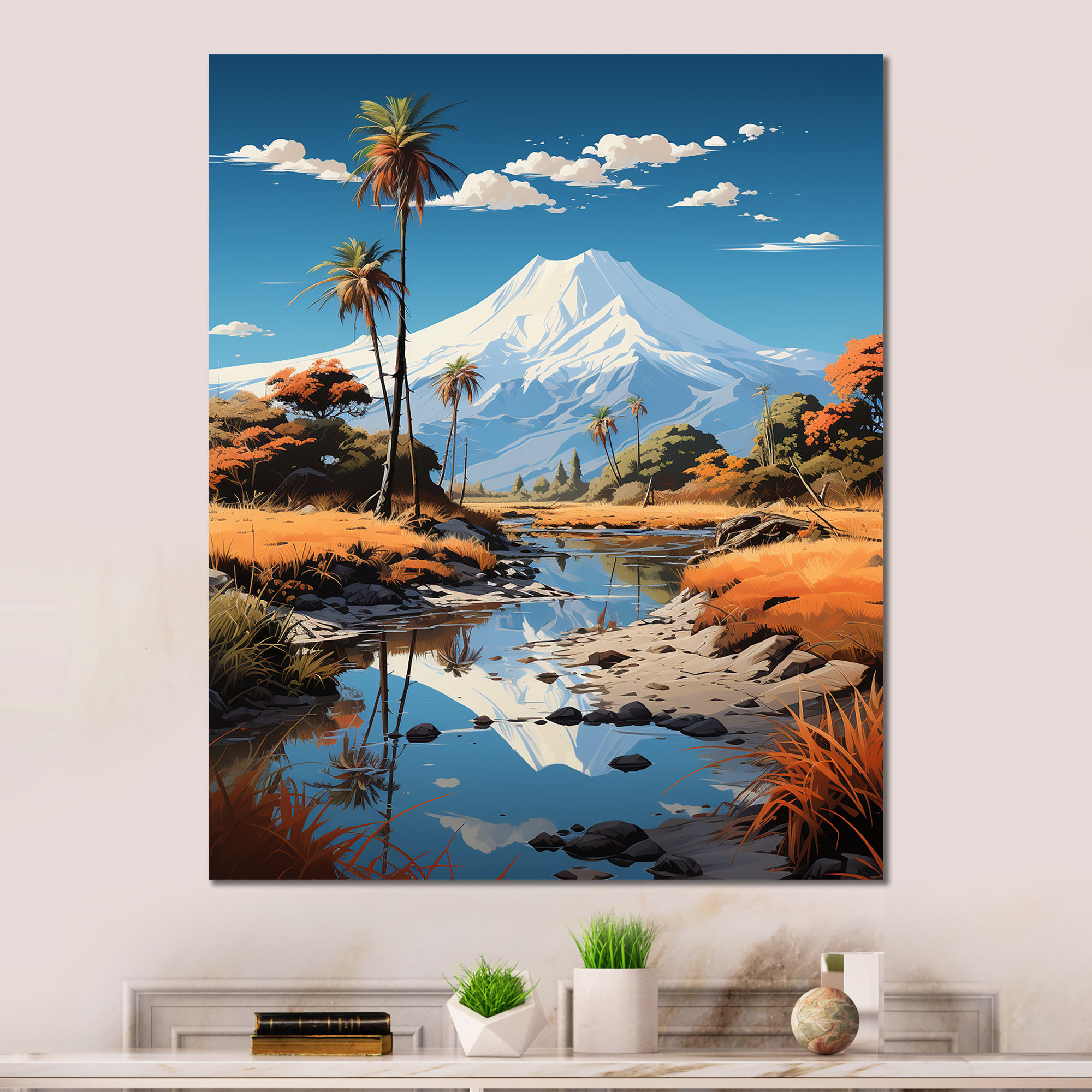 Dovecove " Volcano Volcanic Reflections I " on | Wayfair