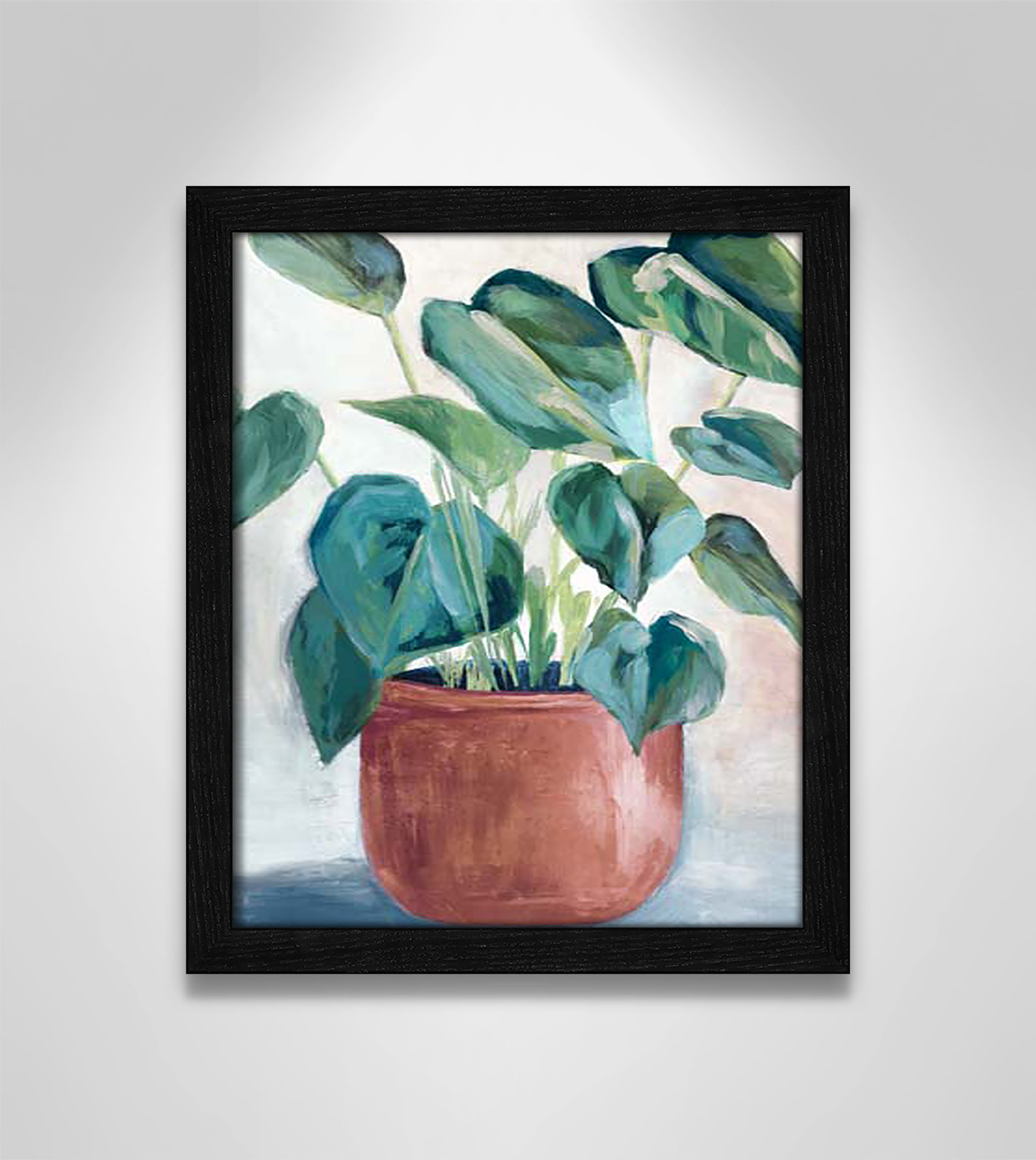 Casa Fine Arts House Plant By Alex Black - Framed Art Full Bleed ...