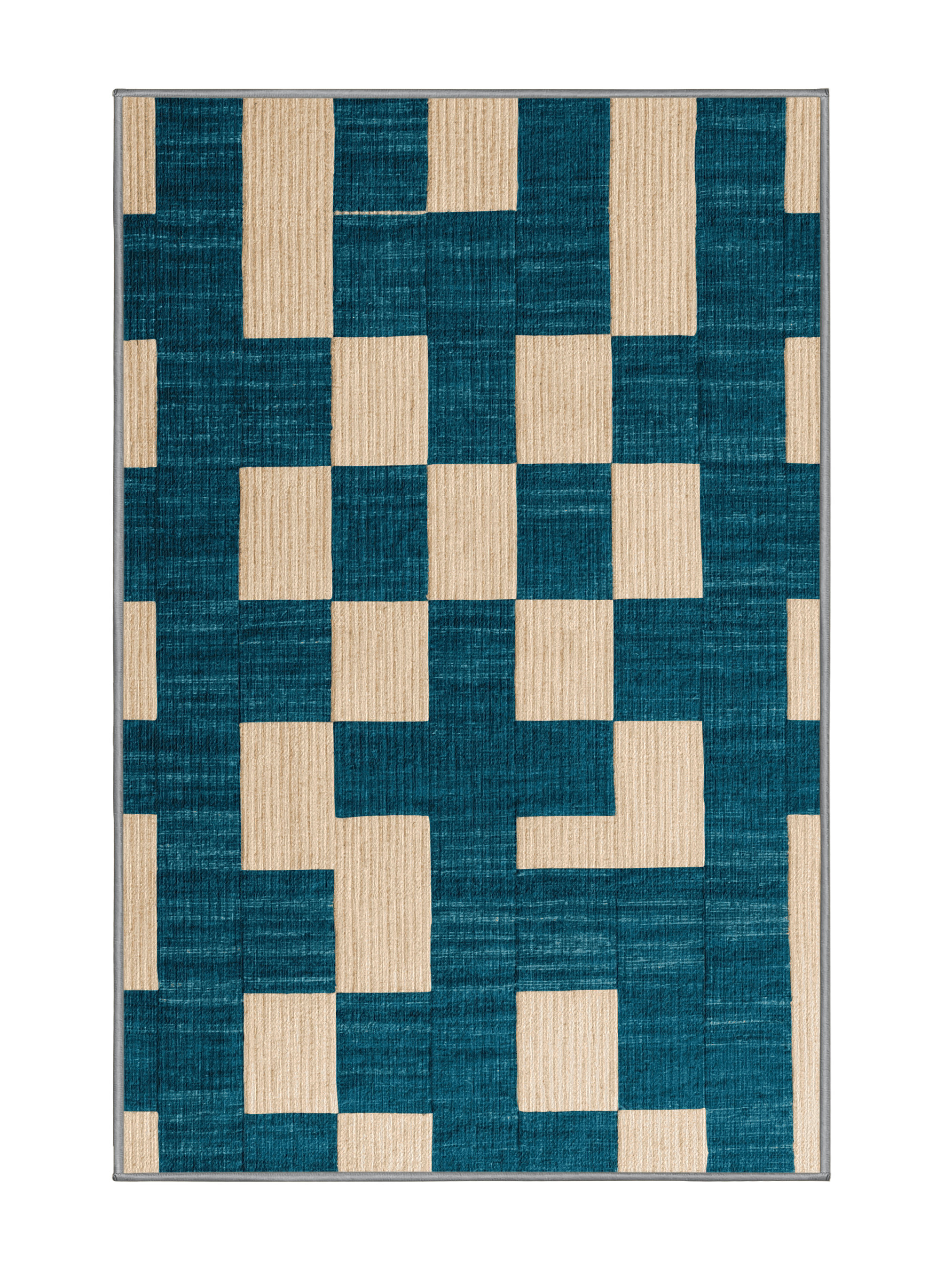 Latitude Run® Machine Washable Checkered Green Area Rug | Wayfair